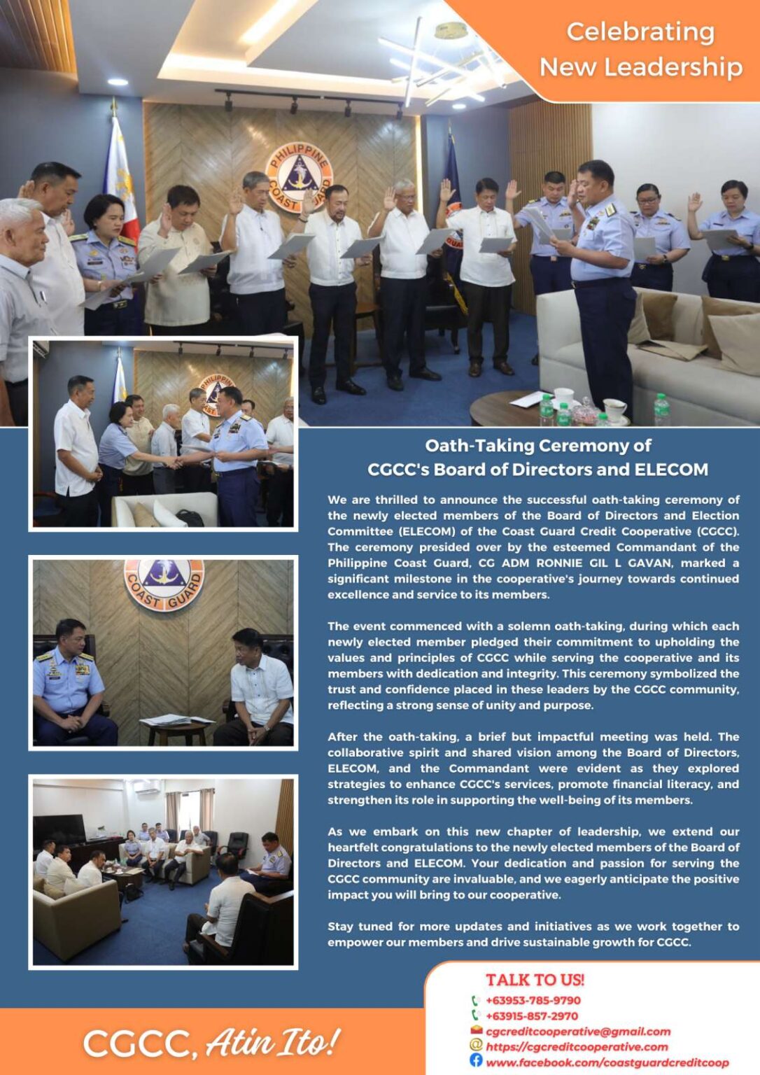 Downloadable Forms Online Loan Application Contact Us CGCC on the Move Policy